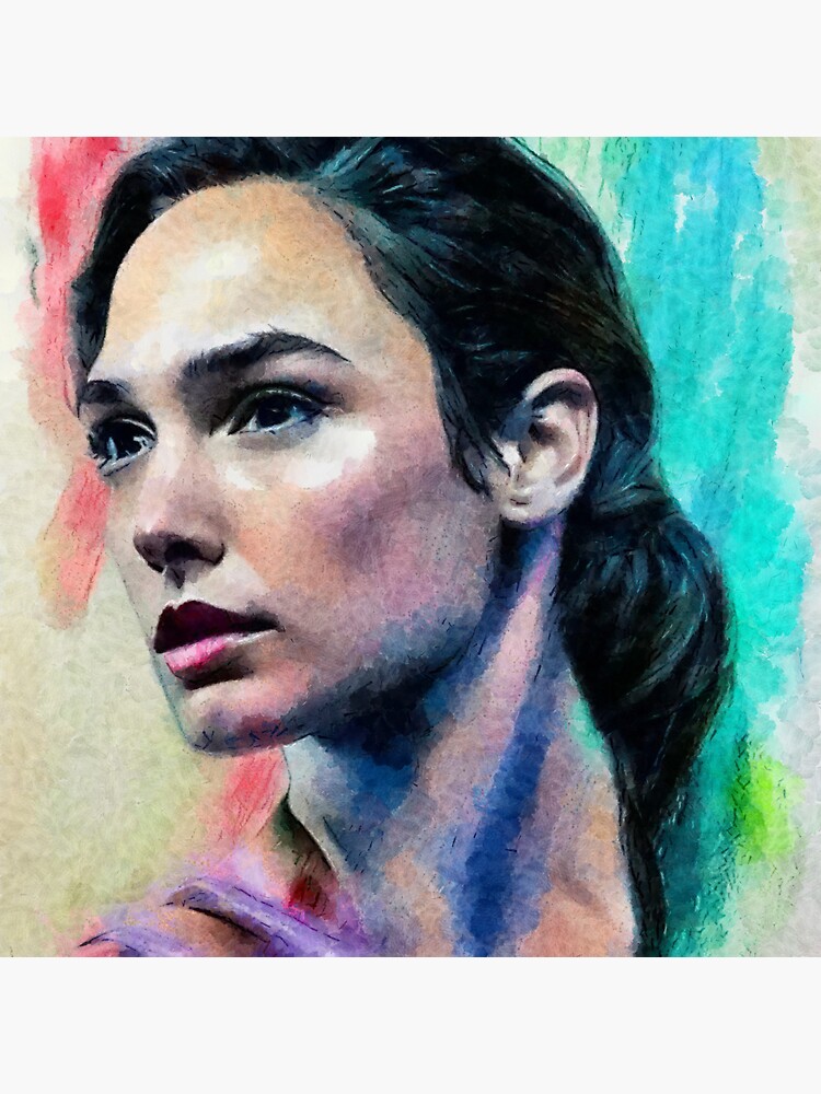 "Artymistic set with Gal Gadot" Sticker for Sale by bogfl | Redbubble