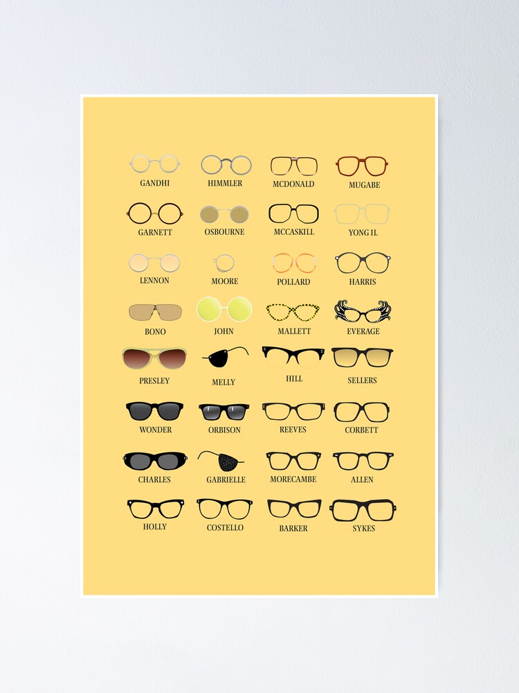 "Glasses" Poster for Sale by Wildyles | Redbubble