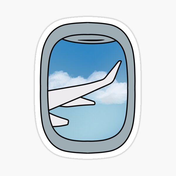 "Plane Window" Sticker for Sale by Alyssa Sipman | Redbubble