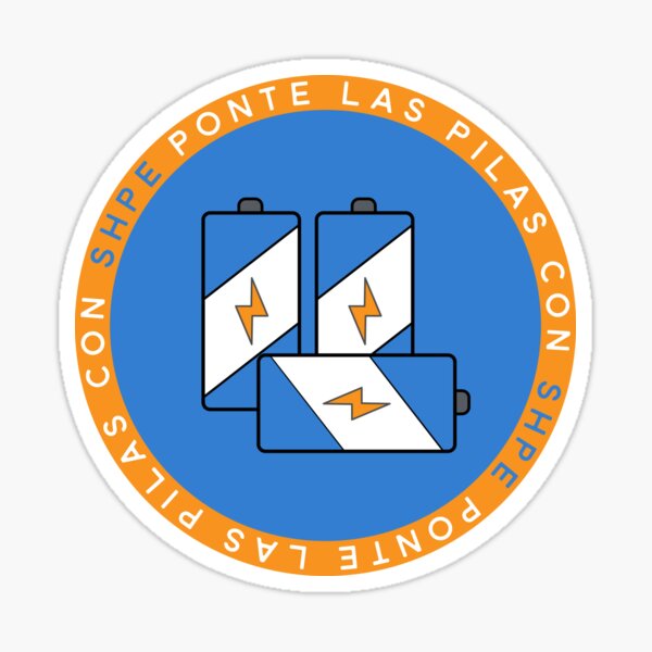 "SHPE UF ponte las pilas con shpe" Sticker for Sale by shpeuf | Redbubble