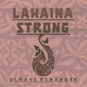 "Lahaina Strong Traditional Fish Hook" Sticker for Sale by JMarielle ...