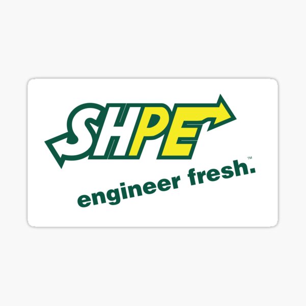 "SHPE ENGINEER FRESH STCIKER" Sticker for Sale by shpeuf | Redbubble