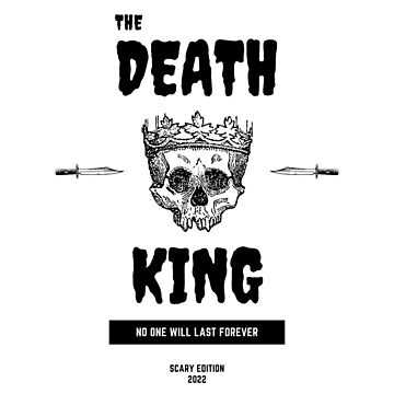 "The Death King" Sticker for Sale by Vasculaire | Redbubble