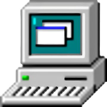 "Windows 95 Computer Icon" Sticker for Sale by Peeshes | Redbubble