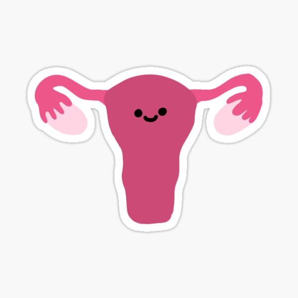 "A happy uterus!" Sticker for Sale by spacefern | Redbubble
