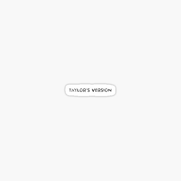"Taylor’s Version ( 1989) logo text" Sticker for Sale by KAgraphic ...