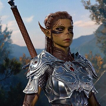 "Lae'zel the Githyanki Fighter Adventurer" Sticker for Sale by ...