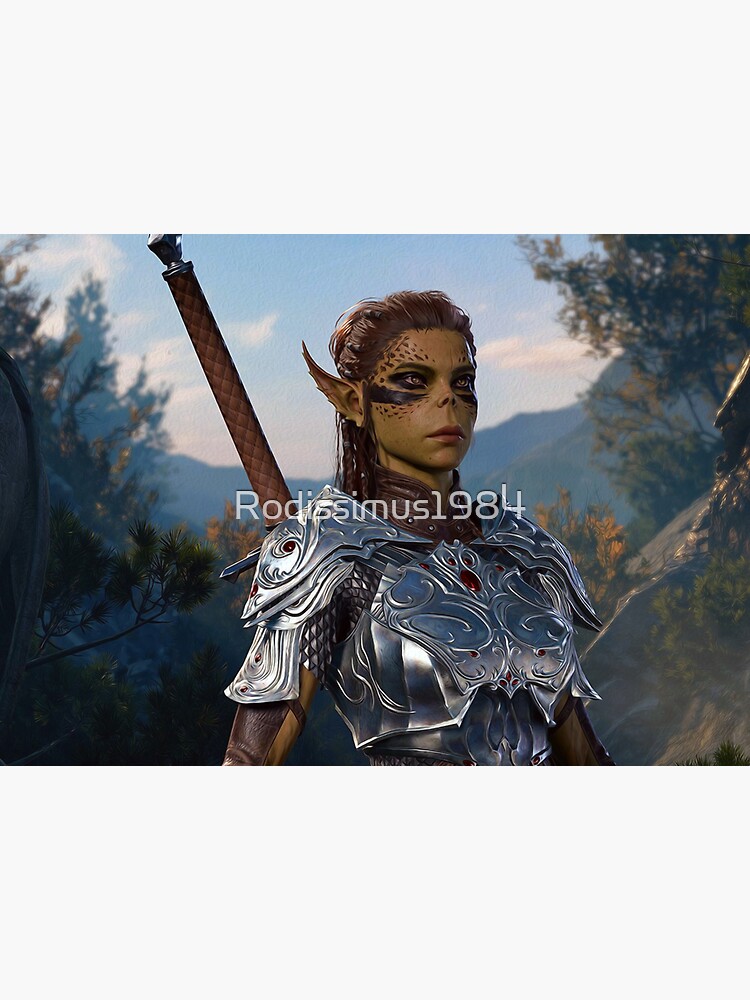 "Lae'zel the Githyanki Fighter Adventurer" Sticker for Sale by ...