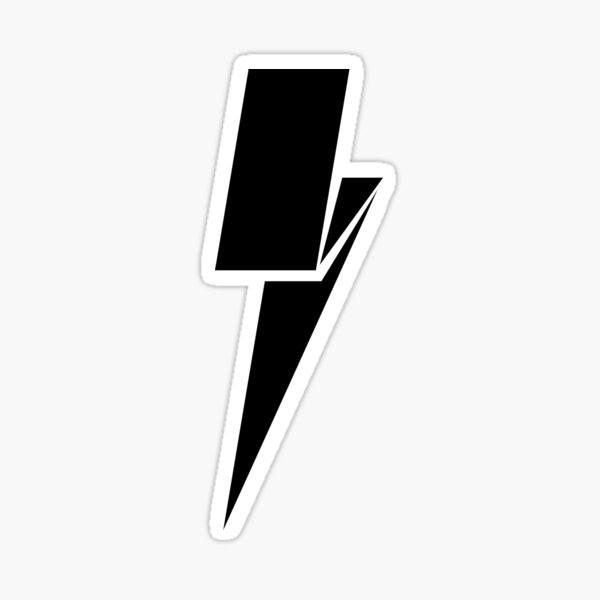 "Folded Bolt" Sticker for Sale by geekchic | Redbubble