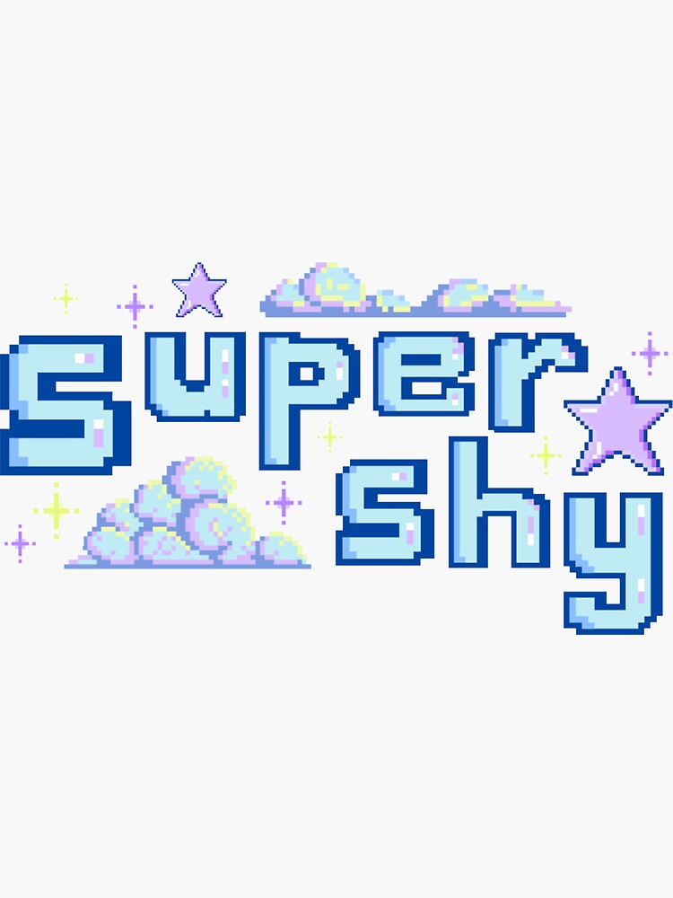 Pegatina con la obra «Super shy - New Jeans» de mrnart27 | Redbubble