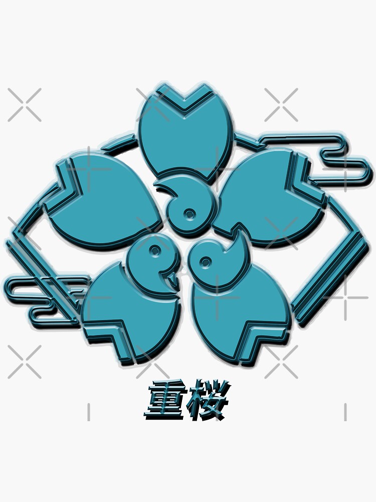 "Azur Lane Sakura Empire Emblem" Sticker by SkyPouikPouik | Redbubble