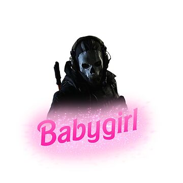 "Simon Ghost Riley Babygirl" Sticker for Sale by whizz0 | Redbubble