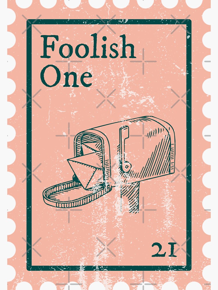 "Foolish one stamp Taylor Swift" Sticker by Jujiab | Redbubble