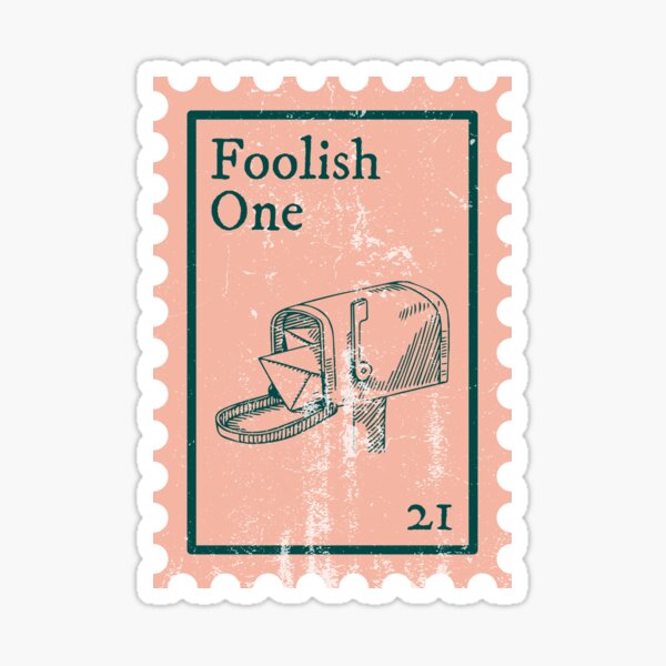 "Foolish one stamp Taylor Swift" Sticker by Jujiab | Redbubble