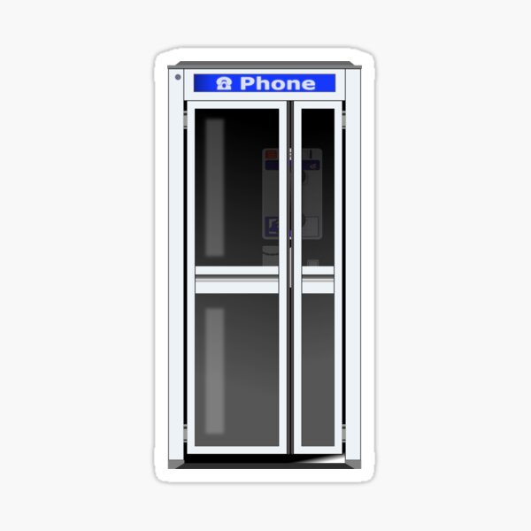"Phone Booth" Sticker for Sale by Reethes | Redbubble