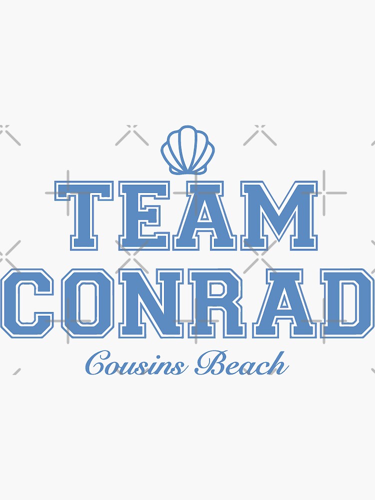"Team Conrad" Sticker for Sale by Lindsay Trump | Redbubble