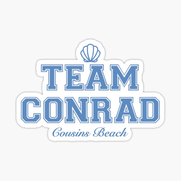 "Team Conrad" Sticker for Sale by Lindsay Trump | Redbubble