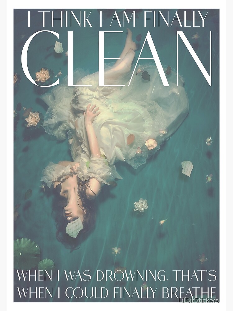"Clean" Poster for Sale by LilBitStickers | Redbubble