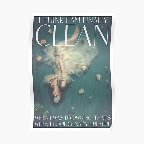 "Clean" Poster for Sale by LilBitStickers | Redbubble