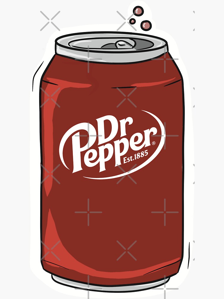 "Dr Pepper" Sticker for Sale by wizzythewizard | Redbubble