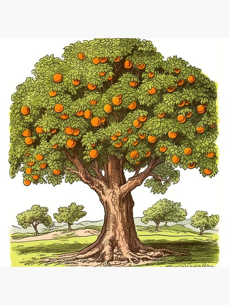 "Osage-orange tree drawing" Sticker for Sale by ComicsFactory | Redbubble