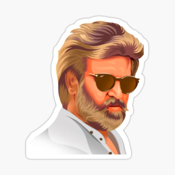 "Rajini superstar(1)" Sticker for Sale by flszraf | Redbubble
