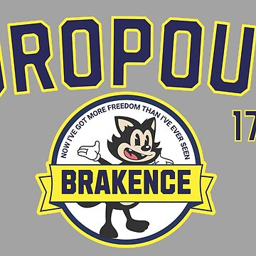 "University of Brakence" Sticker for Sale by summersOVER | Redbubble