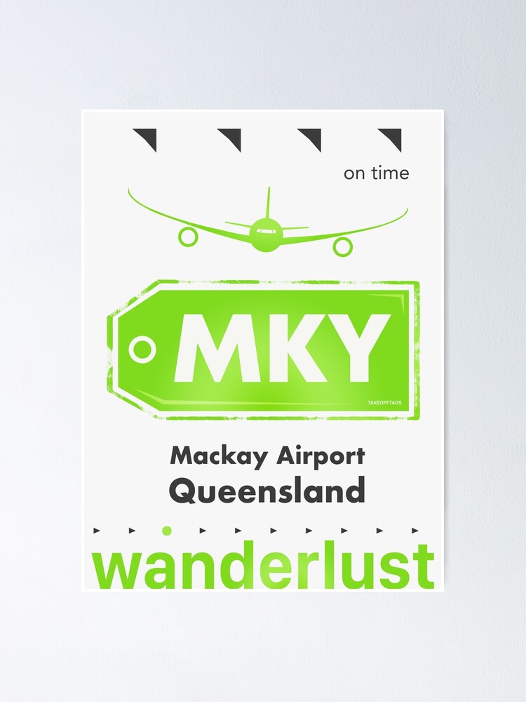 "MKY Mackay airport Queensland" Poster by Aviators | Redbubble