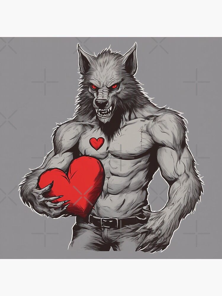 Loup Garou Blanc Yeux Rouges