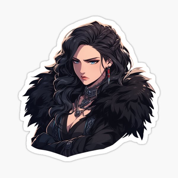 "Yennefer" Sticker for Sale by SchellStation | Redbubble