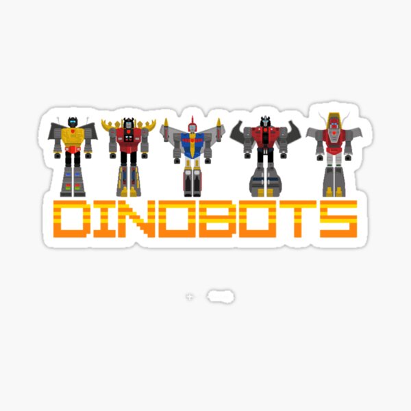 "Dinobots Transformers Pixel Art ," Sticker for Sale by Nicoletteerge ...