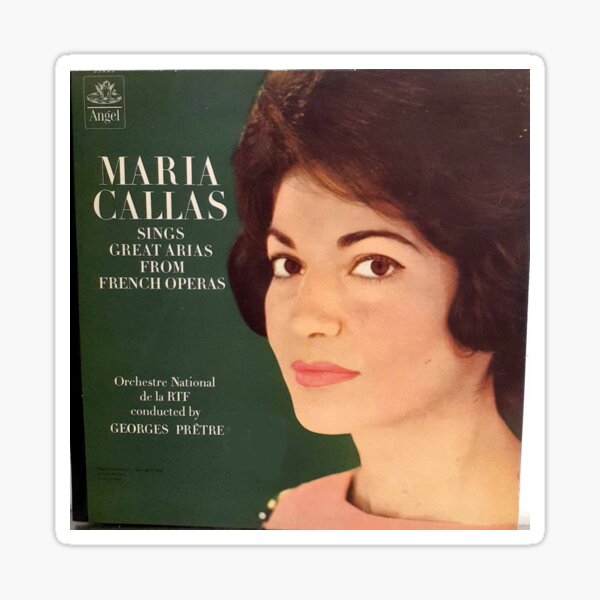 "Maria Callas, Opera, Singer, Arias, Diva, lp, record, vinyl" Sticker ...