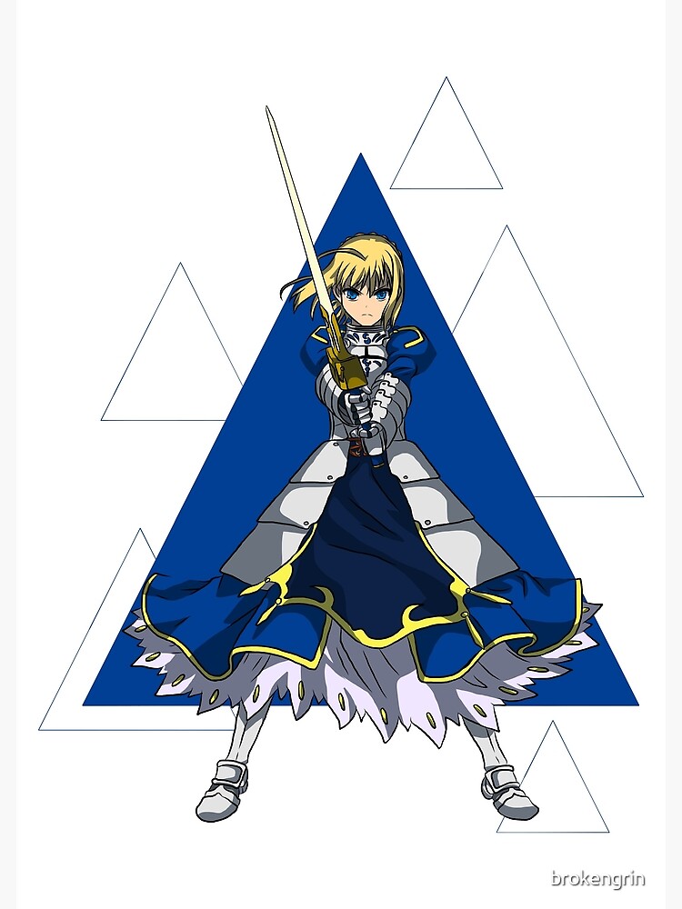 "FSN Saber Pop Art" Poster for Sale by brokengrin | Redbubble