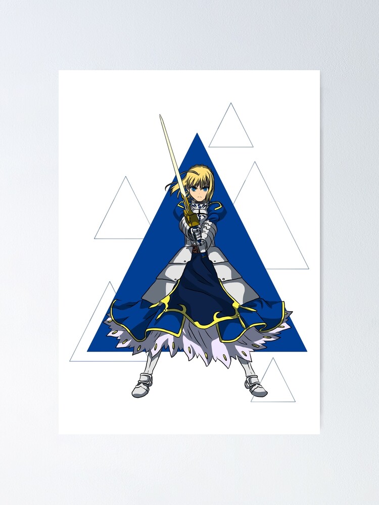 "FSN Saber Pop Art" Poster for Sale by brokengrin | Redbubble