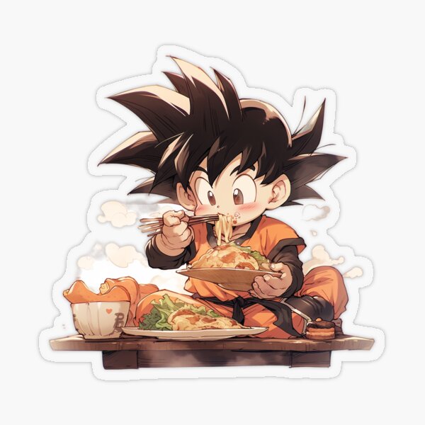 Goku Happy Eating