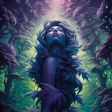 ""Plant Kingdom: Elegant Goddess of Nature"" Poster by Art-Vortex-fr ...