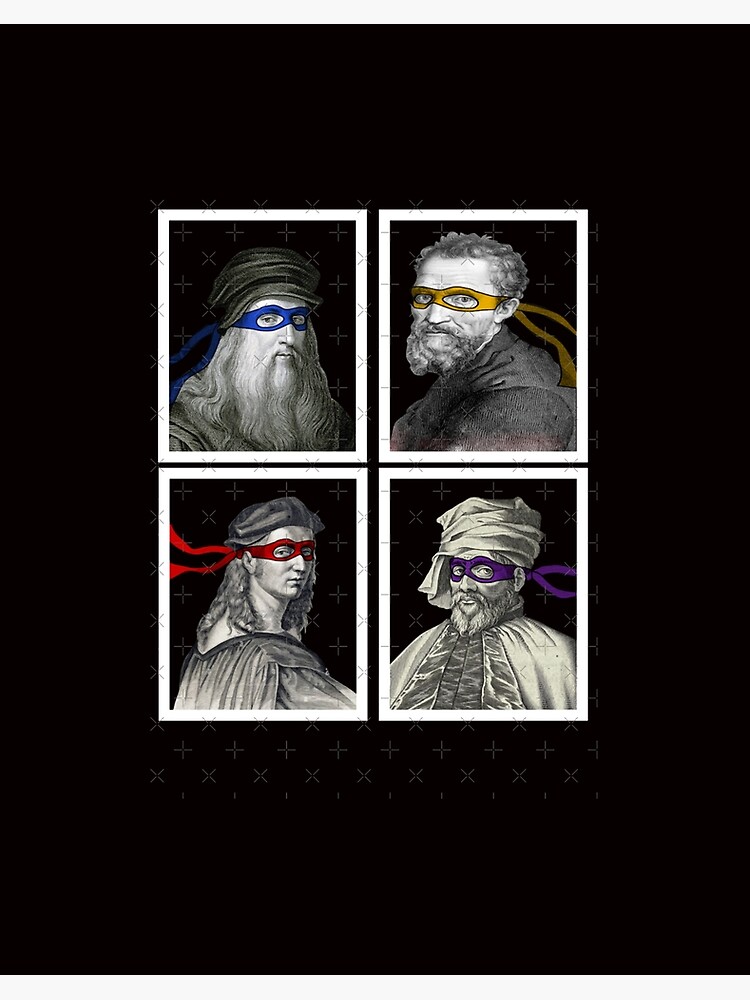 "Ninja Artists Leonardo Donatello Raphael Michelangelo Parody ...
