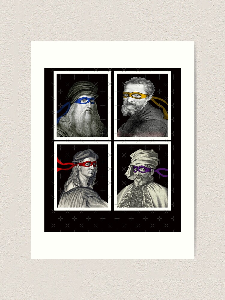"Ninja Artists Leonardo Donatello Raphael Michelangelo Parody ...
