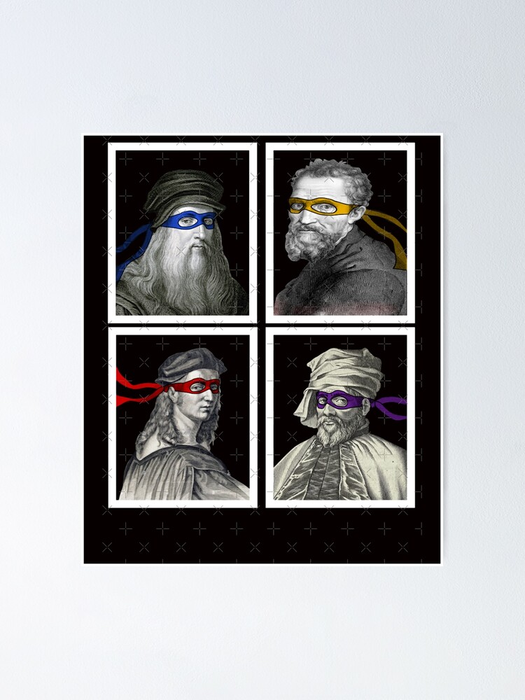 "Ninja Artists Leonardo Donatello Raphael Michelangelo Parody ...