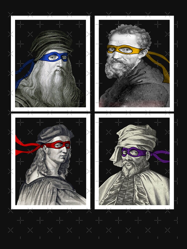 "Ninja Artists Leonardo Donatello Raphael Michelangelo Parody ...