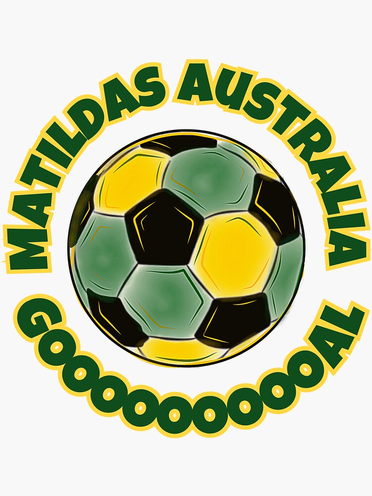 "Goal matildas australia" Sticker for Sale by szymon2929 | Redbubble
