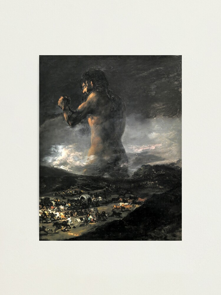 "The Colossus(The Giant; El Coloso)-Francisco Goya" Photographic Print ...