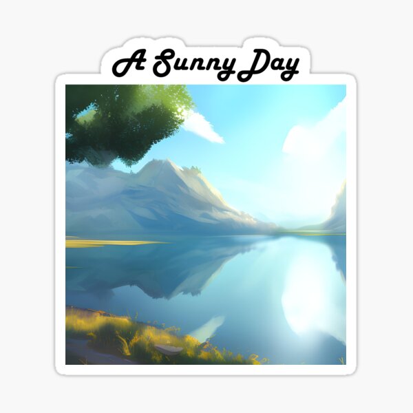 "A Sunny Day" Sticker for Sale by Rhmony | Redbubble