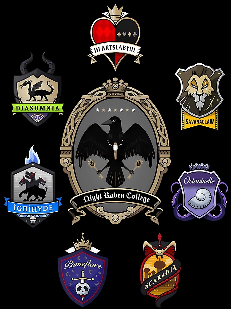 "Night Raven College & Dorms (Twisted Wonderland)" Poster for Sale by ...