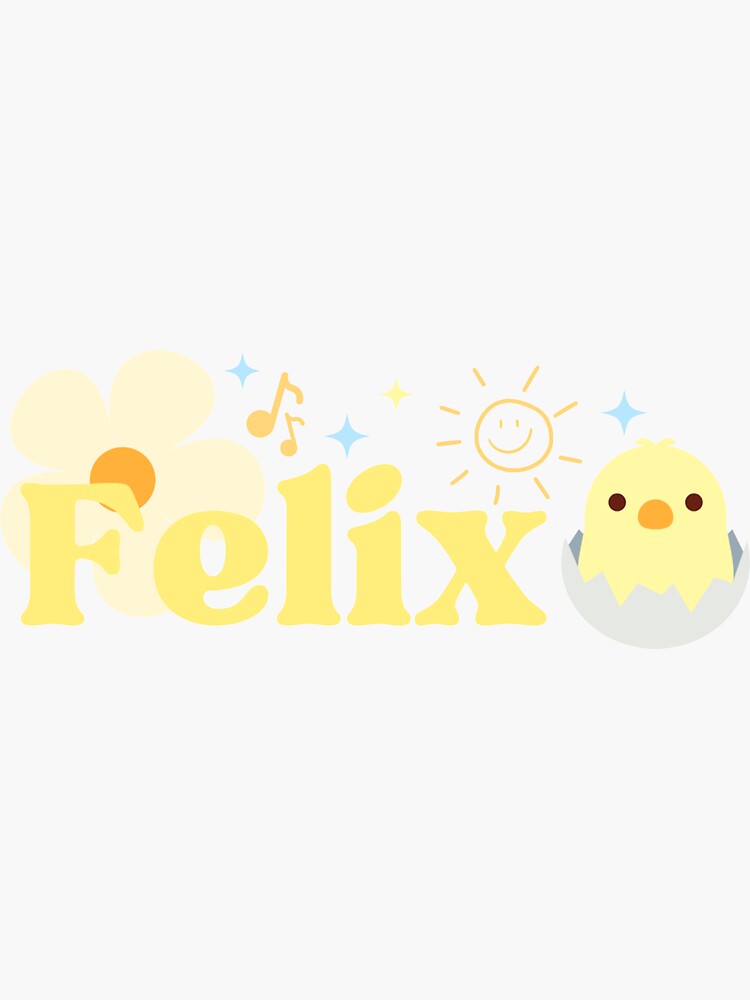 Pegatina con la obra «Felix - Stray Kids» de mrnart27 | Redbubble