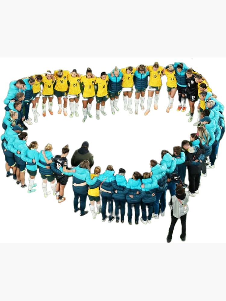 "The Matildas heart huddle after being knocked out of the World Cup" Magnet for Sale by marg1993 ...