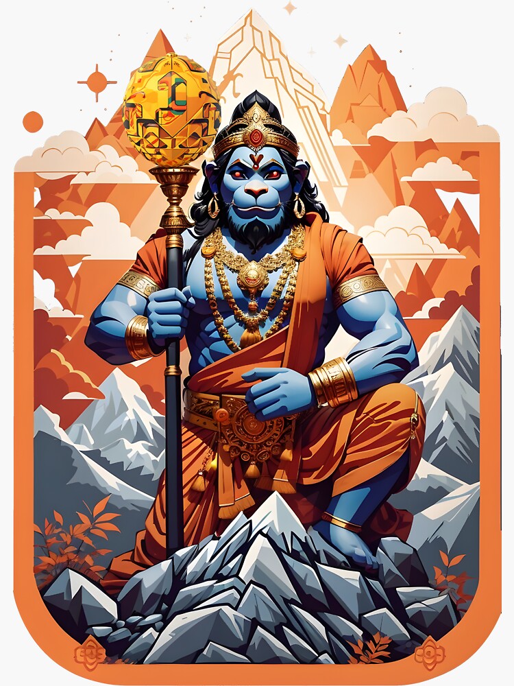 "Hanuman" Sticker for Sale by UltimateWorld | Redbubble