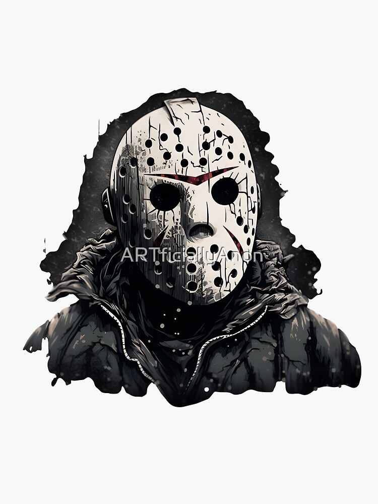 "Jason Voorhees Inspired" Sticker for Sale by ARTficiallyAnon | Redbubble