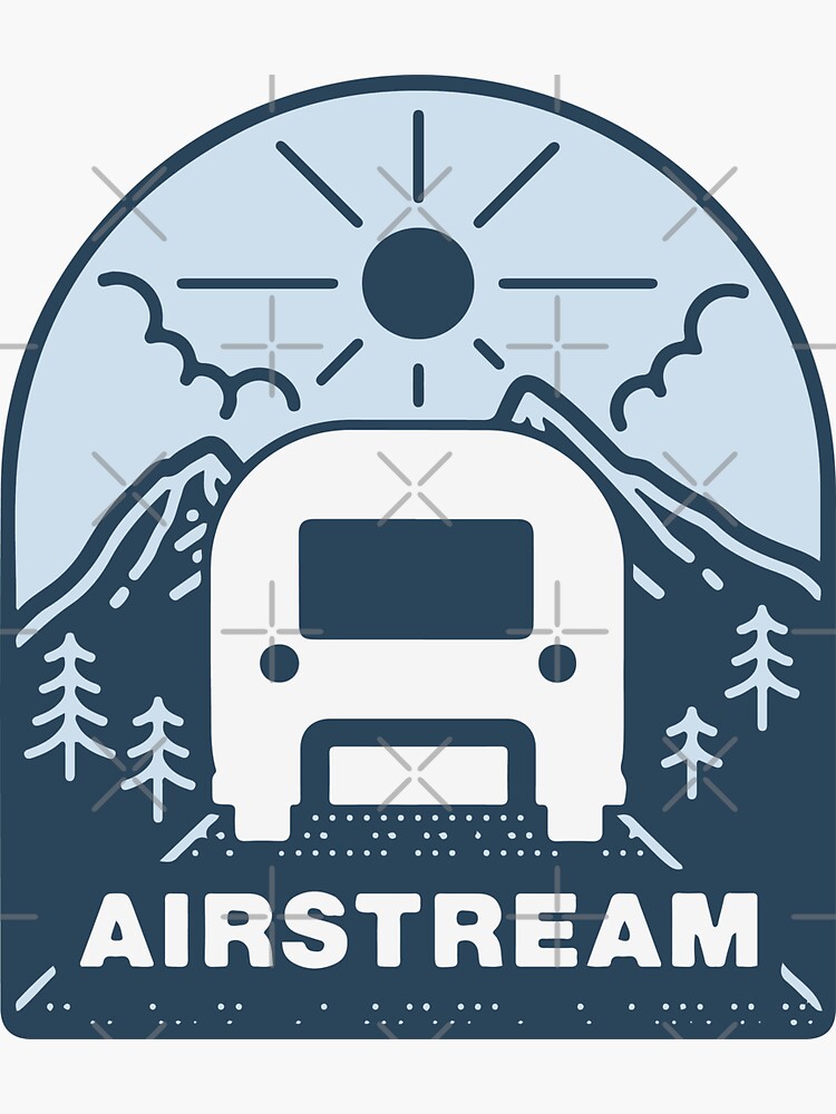 "Airstream Adventure" Sticker for Sale by 99Parker | Redbubble