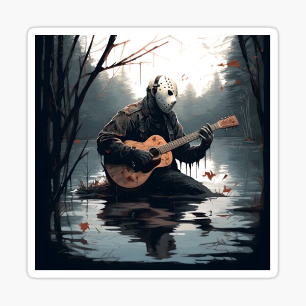 "Jason Voorhees Metalcore Inspired" Sticker for Sale by ARTficiallyAnon ...
